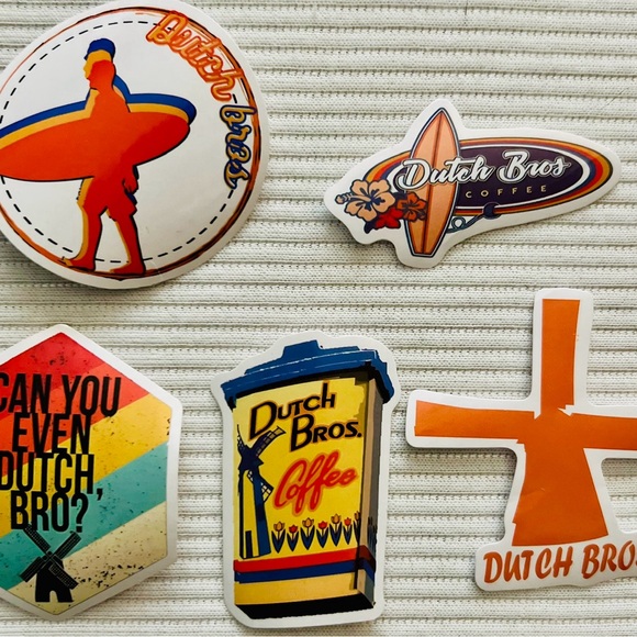 Dutch Bros | Accessories | Custom Dutch Bros Coffee Sticker Set Surf ...
